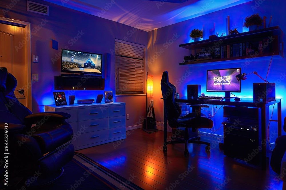 Gaming Room Productivity Hub: Seamlessly switch between work and play ...