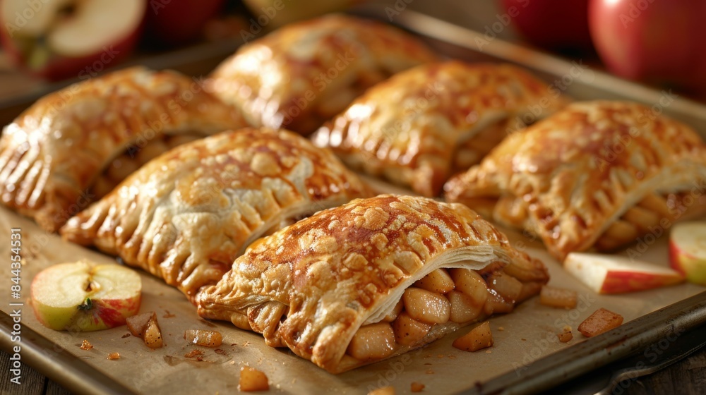 Chaussons aux Pommes: A display of Chaussons aux Pommes with their ...