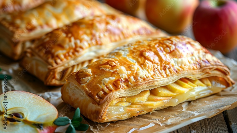 Chaussons aux Pommes: A display of Chaussons aux Pommes with their ...