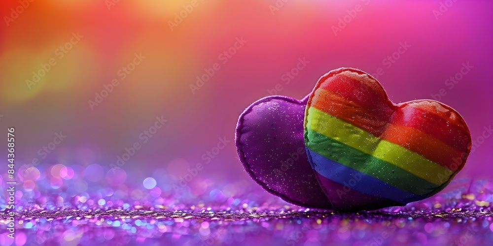 Pride celebrates love unity and diversity within the community. Concept ...
