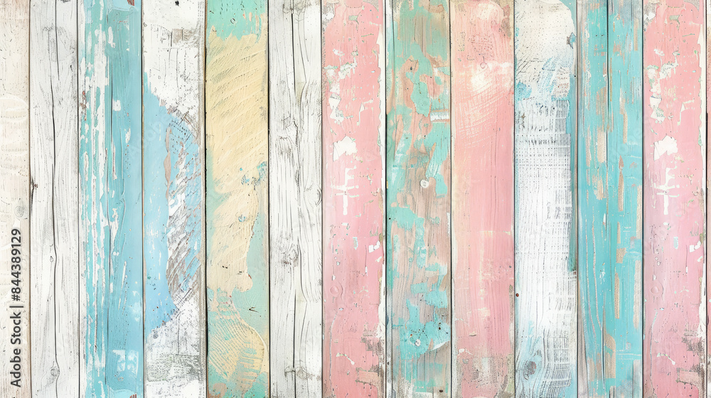 Old pastel wood background with distressed wooden planks in pink and ...