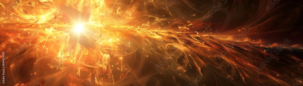 blazing star in the dark a cluster of stars, including a bright star in ...