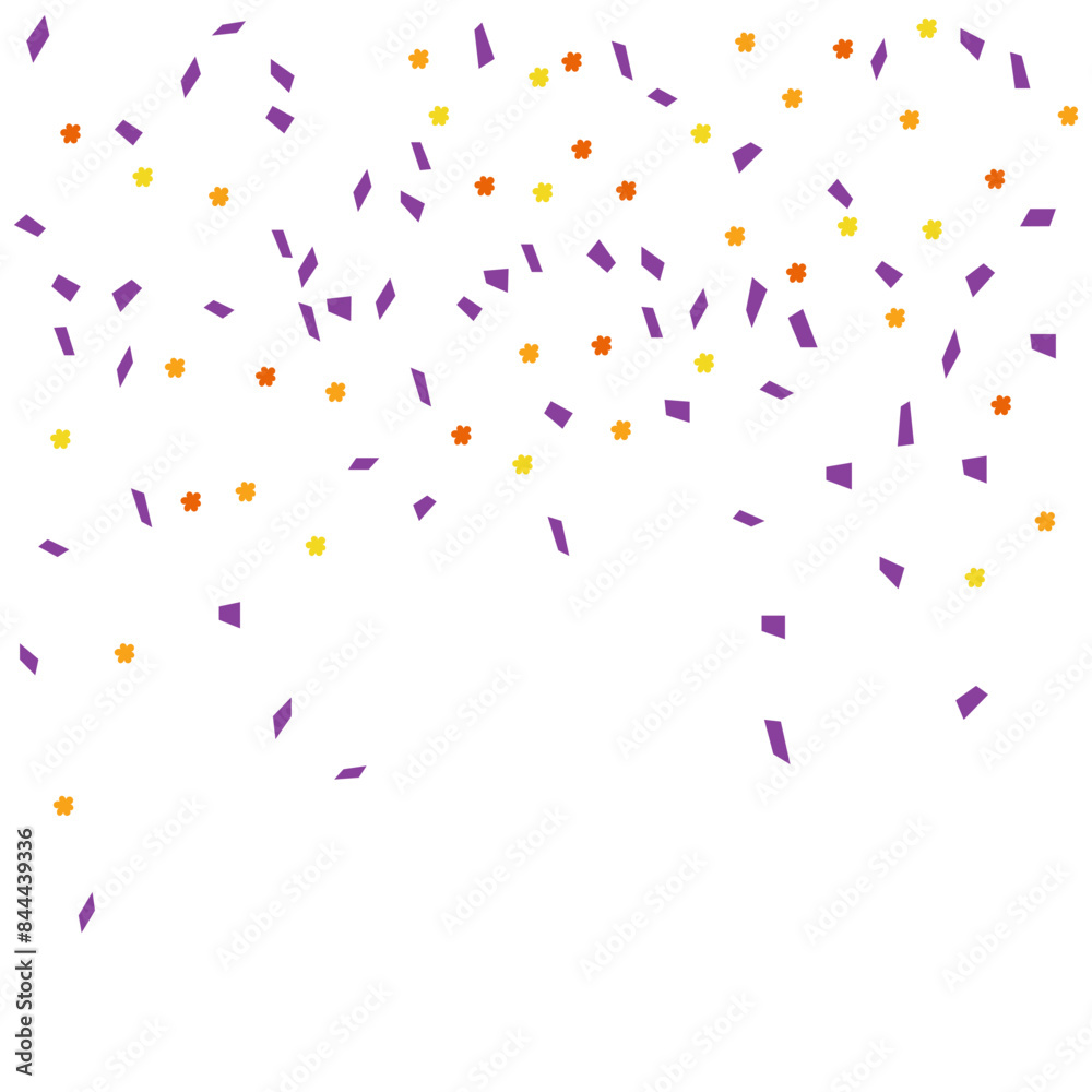 Confetti. Festive confetti in flat style on a white background ...