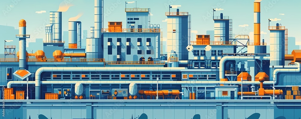 Flat design of lean manufacturing with change management, lean ...