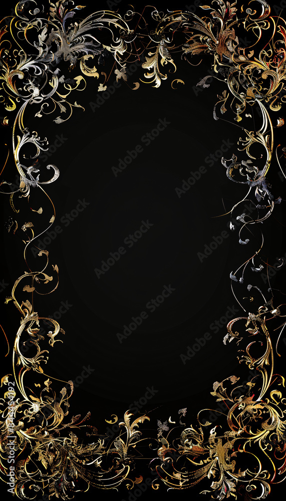 minimal luxury pattern book cover border frame for card, background ...