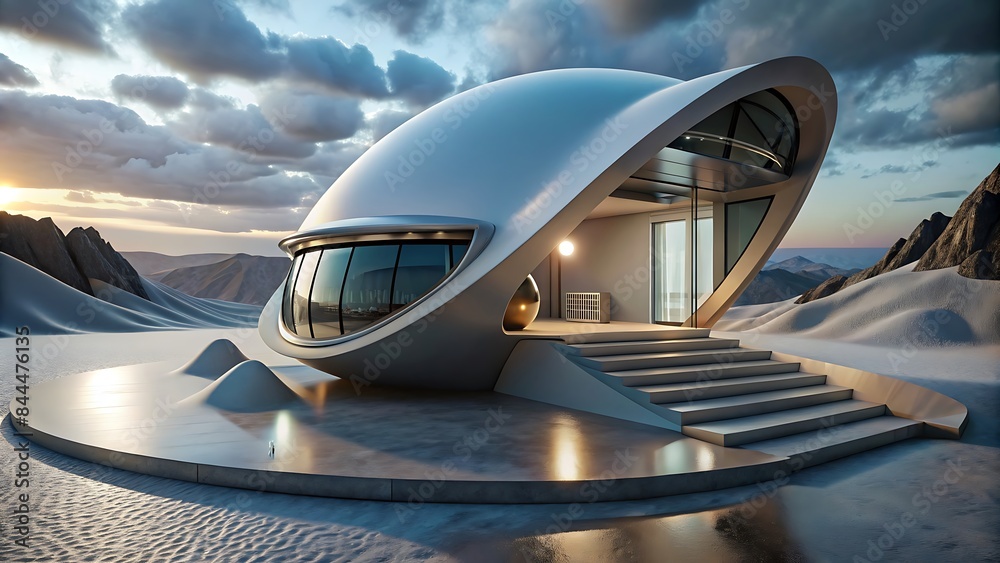 Futuristic House, Ready-to-Live 3D House Design, Futuristic Living ...