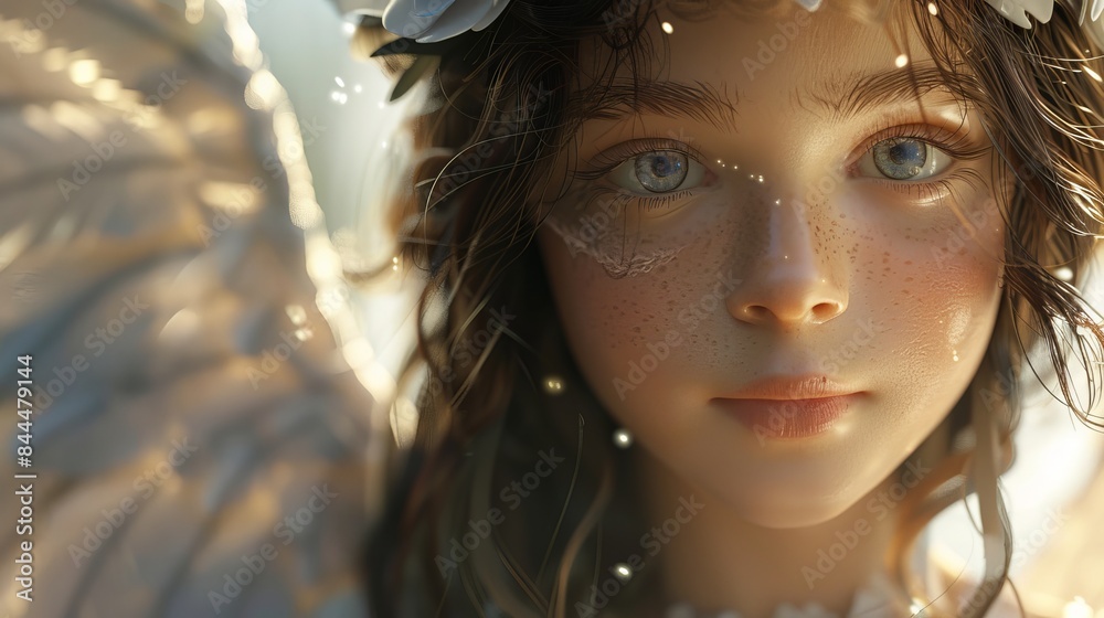 Cute and beautiful little angel for your next project. Stock ...