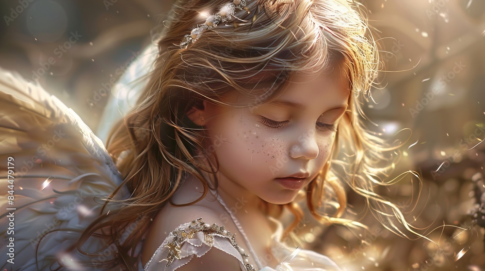 Cute and beautiful little angel for your next project. Stock ...