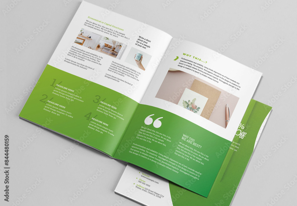 Health Relax & Spa Bifold Brochure Stock Template | Adobe Stock