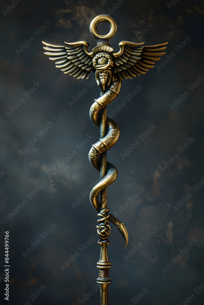 The caduceus is the traditional symbol of Hermes and features two ...