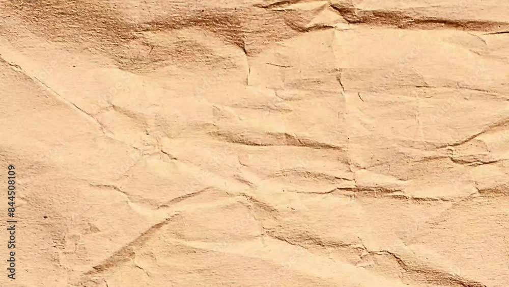 Stop motion of brown texture paper background. Crumpled Dirty Brown ...