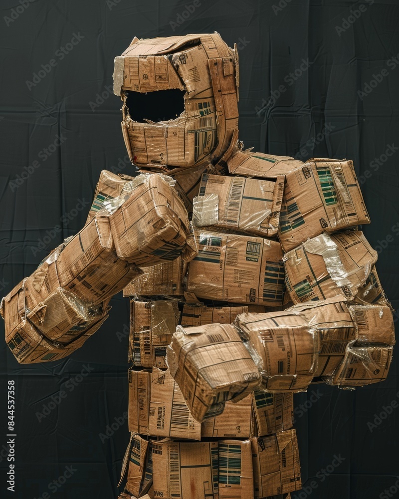 3D videogame animation upper body portrait of a creature made entirely ...