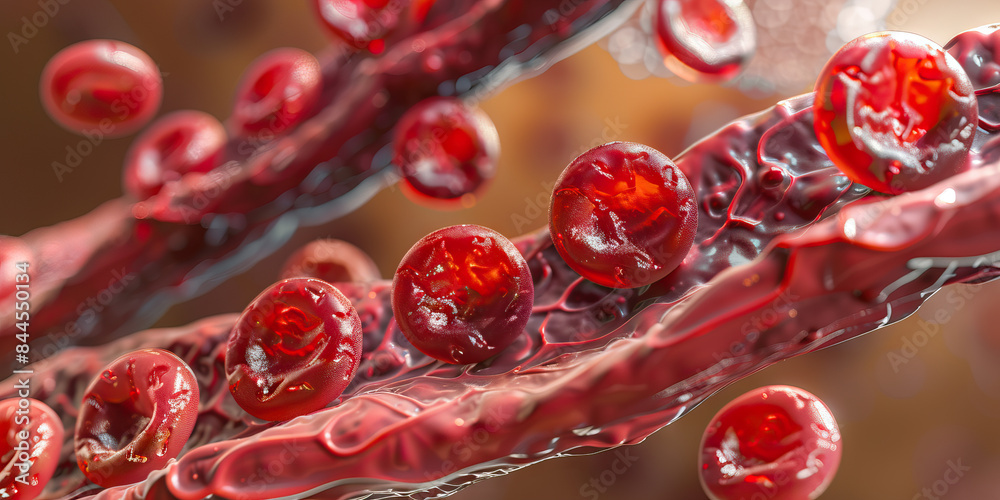 Crimson Red Hemoglobin Oxygenation: Microscopic examination of crimson ...