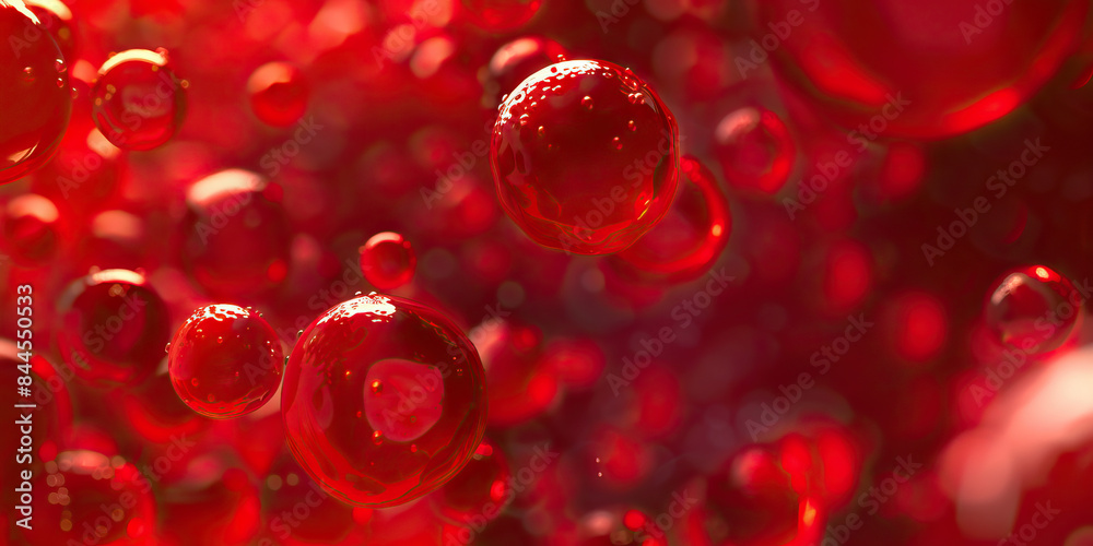 Crimson Red Hemoglobin Oxygenation: Microscopic examination of crimson ...