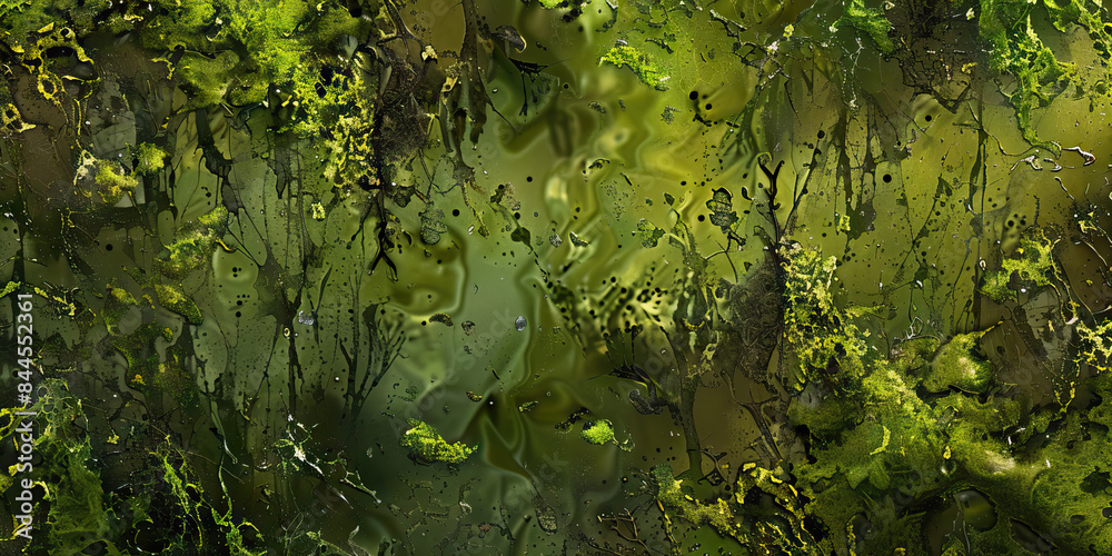 Slimy Sludge Swamp: Detailed microscopy of slimy and splattered ...