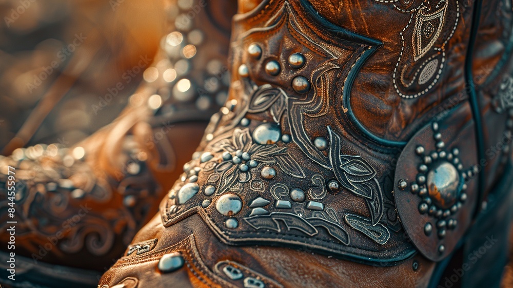 Explore the artistry and precision in the intricate details of a boot ...