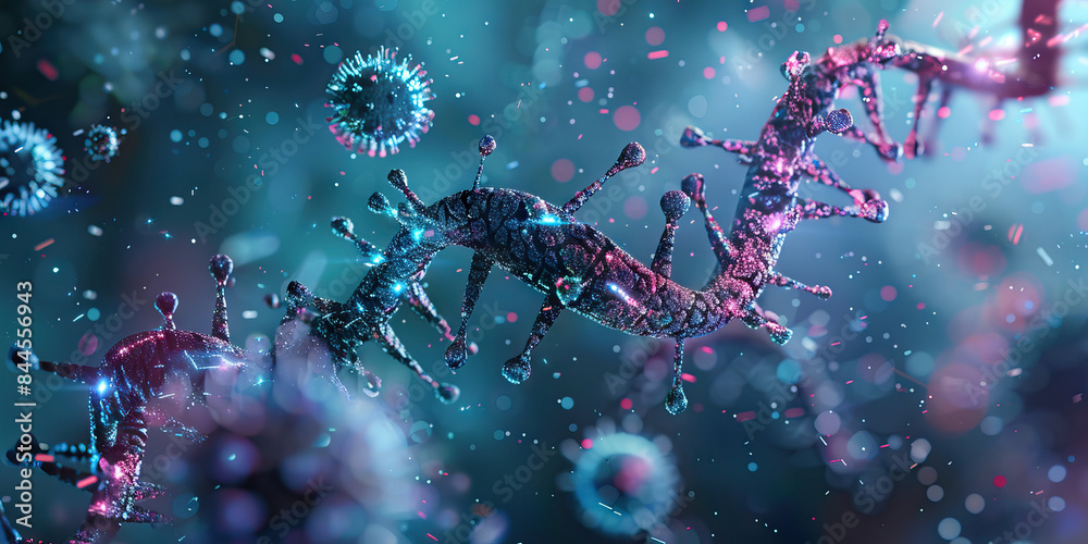 Virus Genome Organization: A diagram showing the organization of the ...