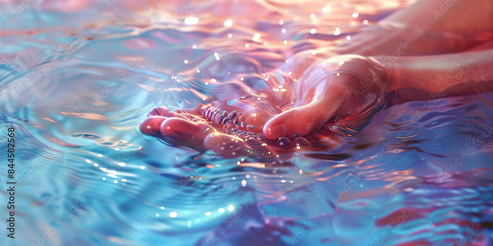 Holy Water Blessing: A close-up of a person receiving a blessing with ...