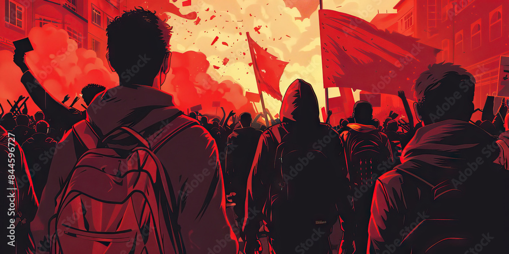 The Student Struggle: A Visual Narrative of College Protests - An image ...