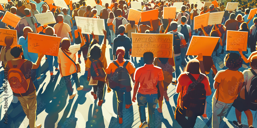 Student Uprising: The Power of College Protests - An image of a large ...