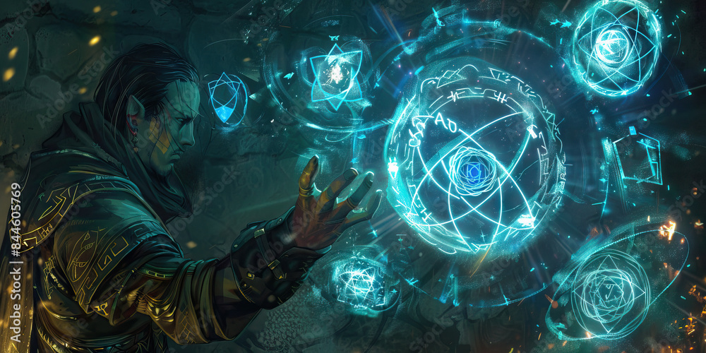 Arcane Symbols: The Wizard's Craft of Rune-Casting - An illustration ...