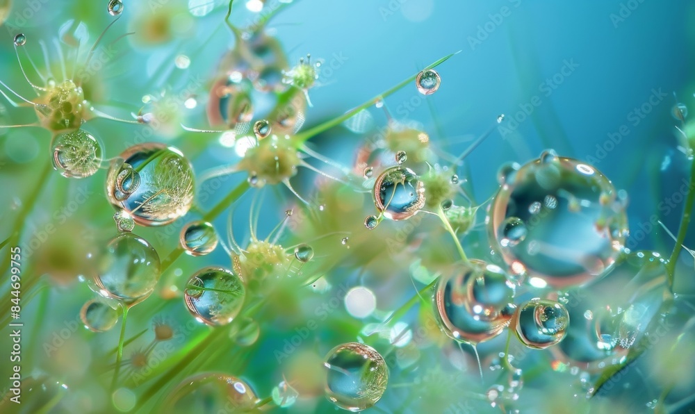 Explore the intricate world within a water droplet, teeming with life ...