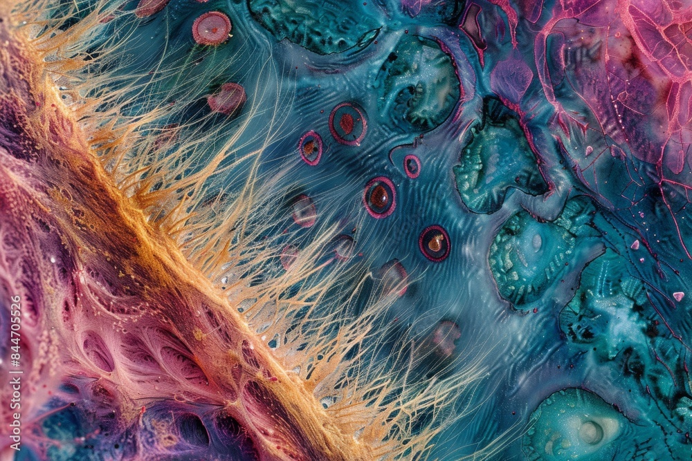 Explore the intricate details of a human hair follicle through this ...