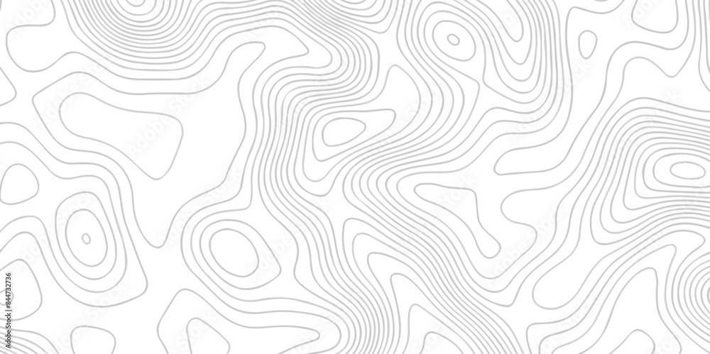 Abstract topographic White wave paper curved reliefs. Topographic map ...