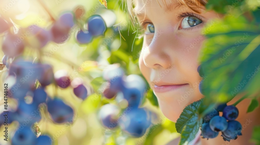 The little girls nose, face, hair, smile, eyes, and ears light up as ...
