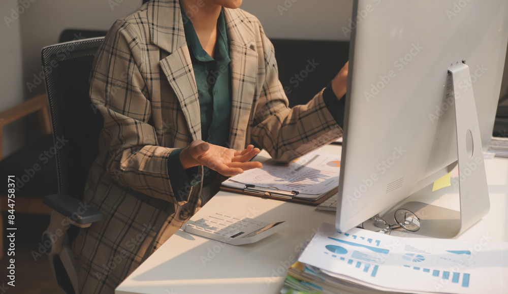Team of business people working together in the meeting room office ...