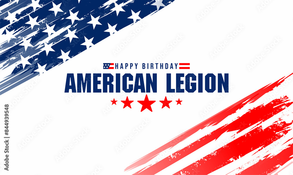 Happy Birthday American Legion Background Vector Illustration , Thank ...