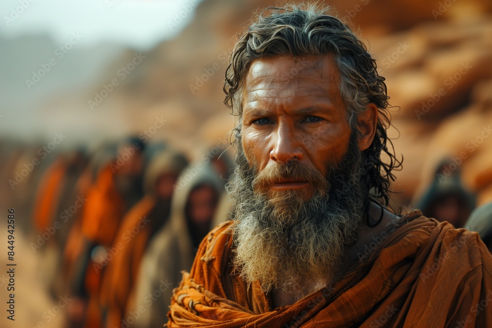 Moses Leads Israelites: Biblical Journey to Promised Land in Sinai ...