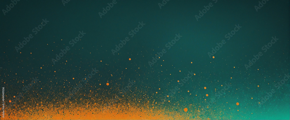 Vibrant teal and orange gradient background with a smooth noise texture ...