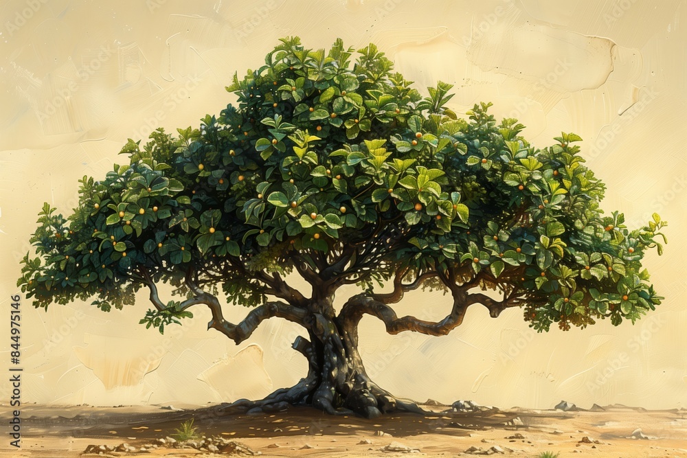 Parable of Fig Tree Biblical Illustration with Jesus Teaching Signal of ...