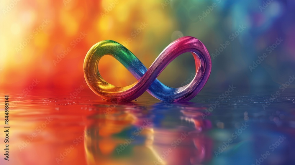 Autism Infinity Rainbow Symbol for World Autism Awareness Day ...