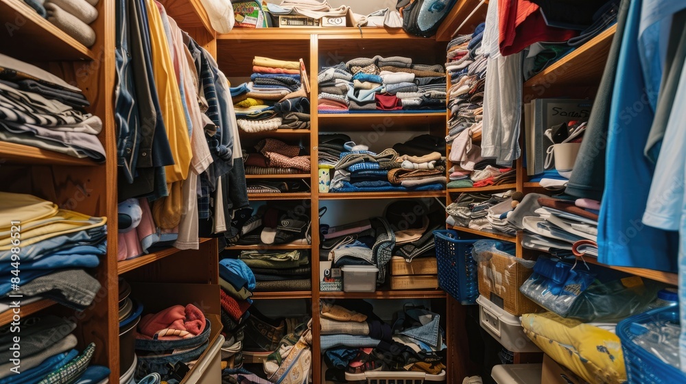 From a cluttered closet to an organized wardrobe picture clothes ...