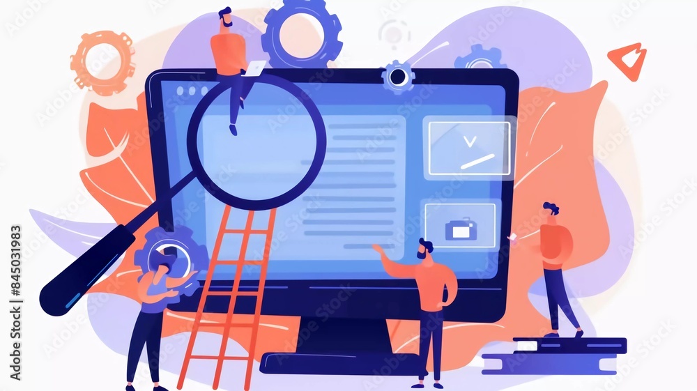 Tiny people testing quality assurance in software isolated flat vector ...