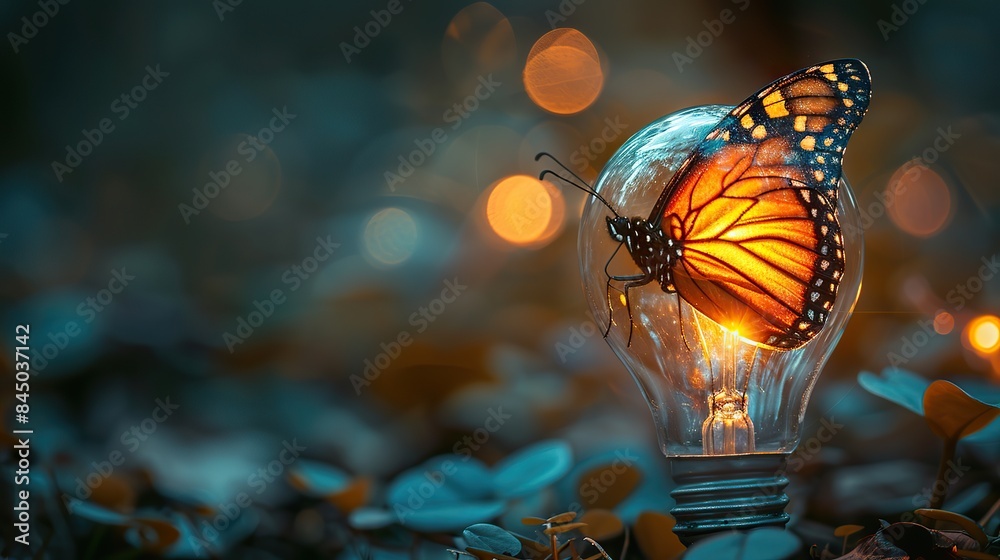 As a butterfly emerges from the confines of a light bulb, so too do ...