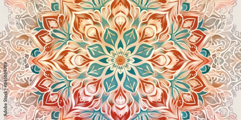 Intricate Mandala Design with Soft Color Palette: Exquisite 4K ...