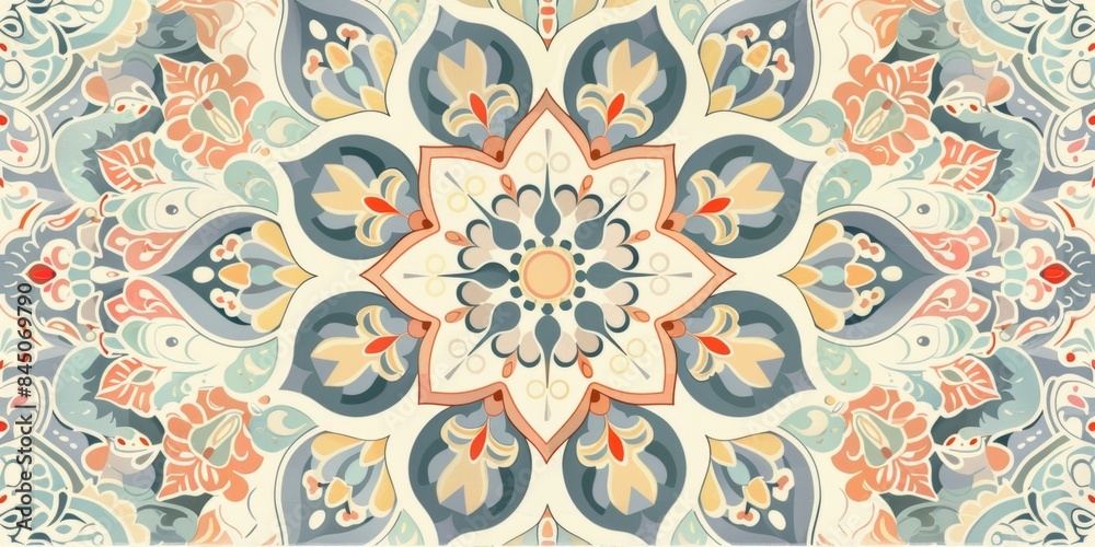 Intricate Mandala Design with Soft Color Palette: Exquisite 4K ...