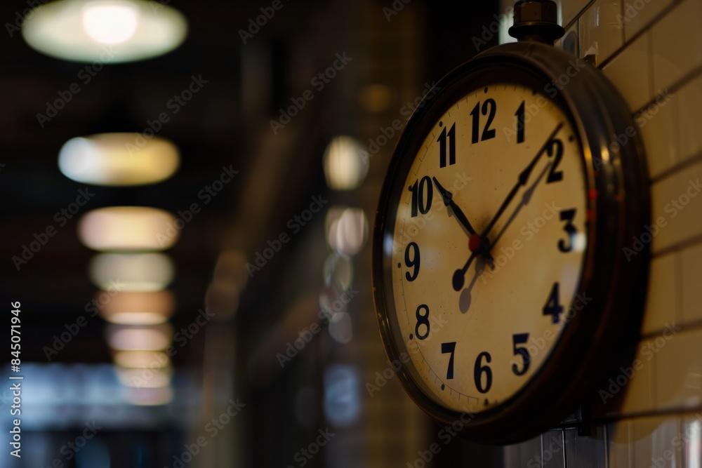 Professional Photography of a clock showing the exact time when the ...