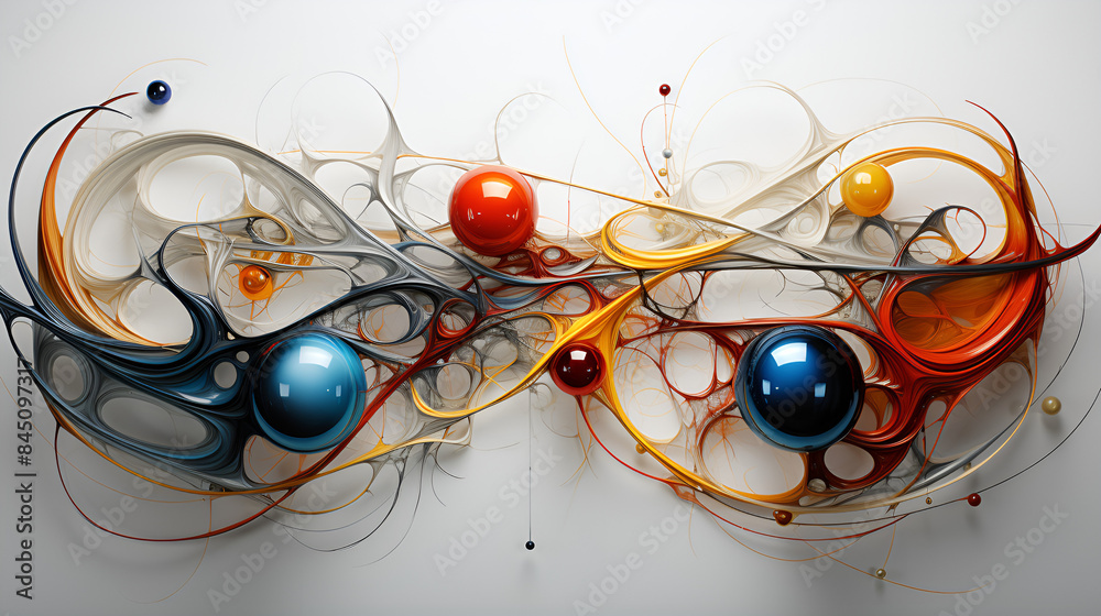 Intricate 3D design with a mix of colors and shapes. More like this ...