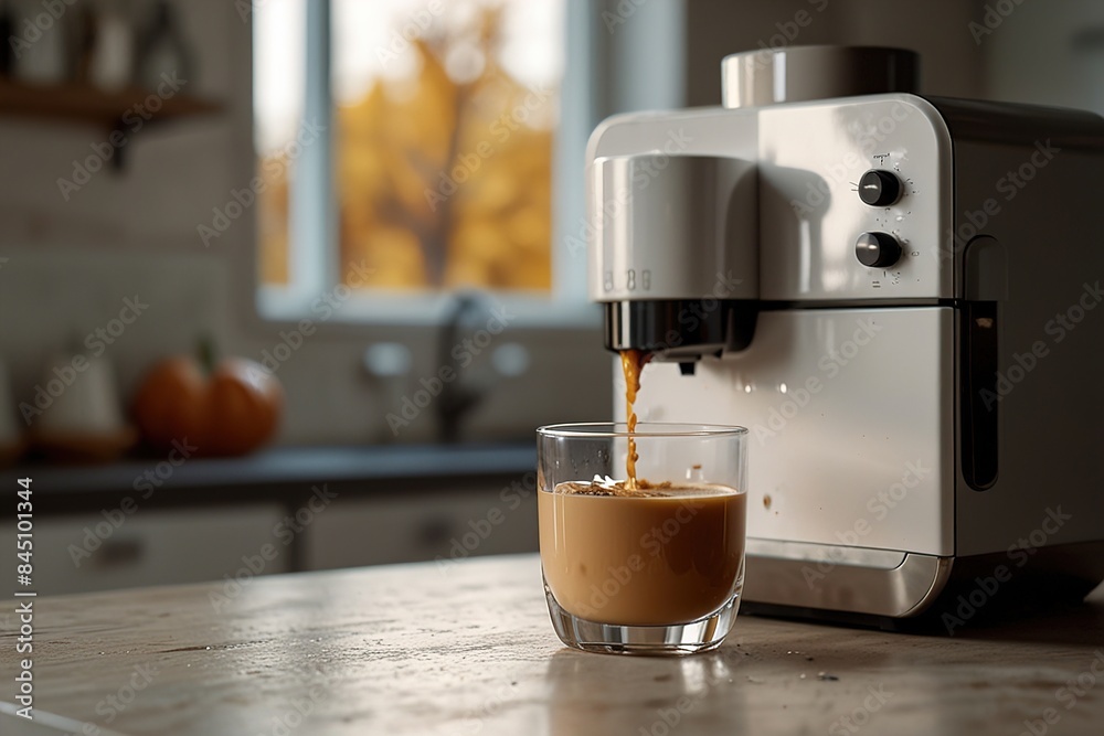 Iced coffee splash isolated on transparent background, delicious iced latte coffee drink ...