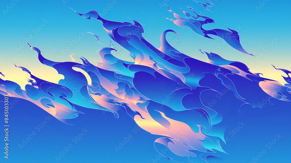 Organic Waves - Organic wave forms blending into each other. Amazing ...