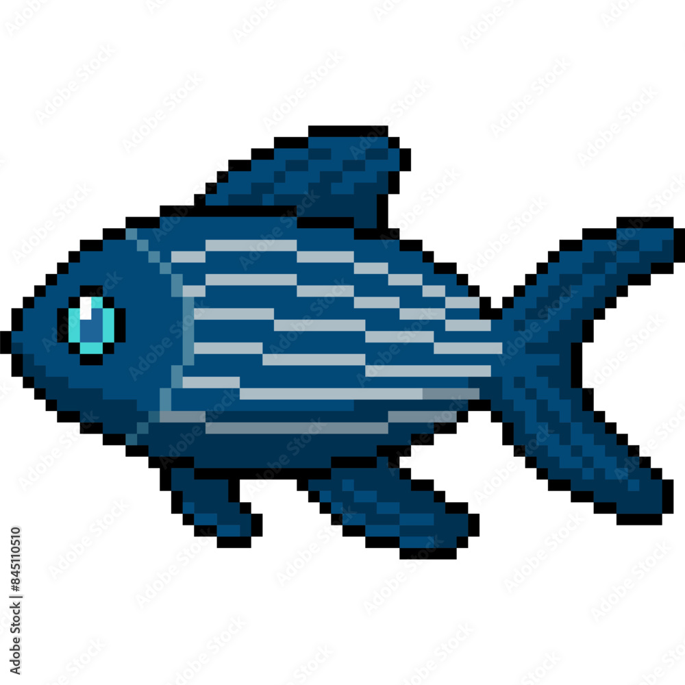 pixel art of weird fish pet Stock Vector | Adobe Stock