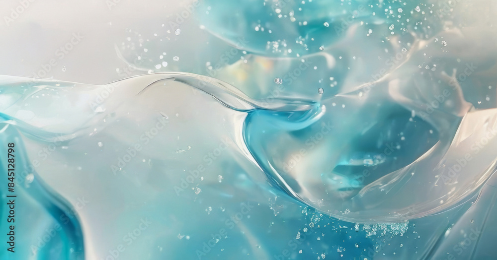 Sparkling blue wave pattern with a glossy finish. Charming background ...