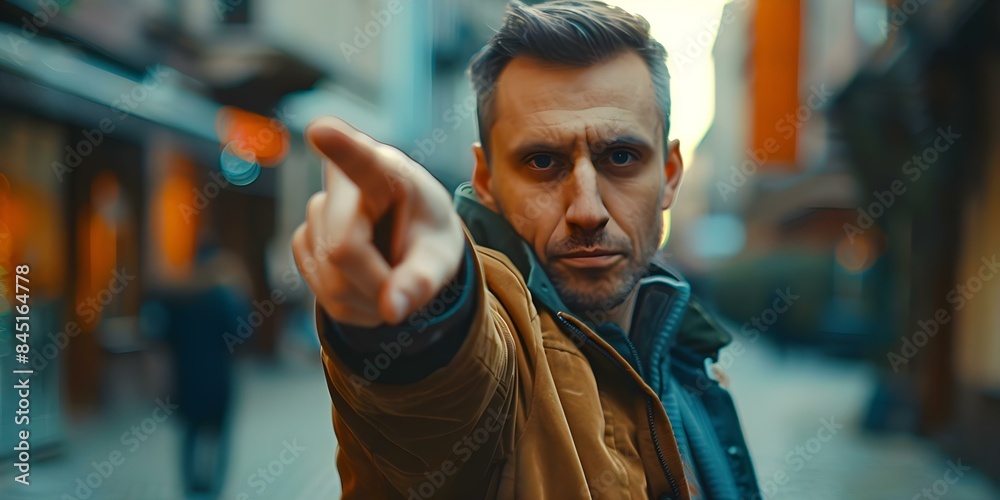 Man using finger to point at camera seeking cartoon artist for hire ...