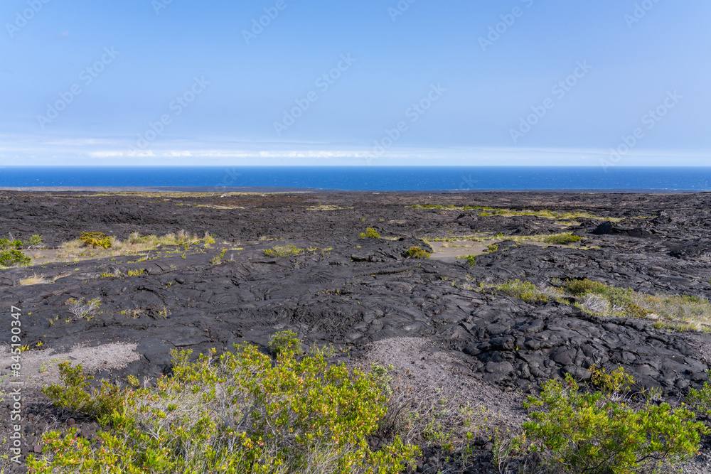 Alanui Kahiko, An exposed portion of Chain of Craters Road that was not ...