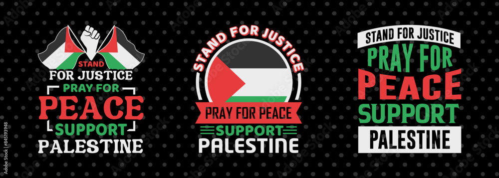 Stand For Justice Pray For Peace Support Palestine SVG Free Palestine ...