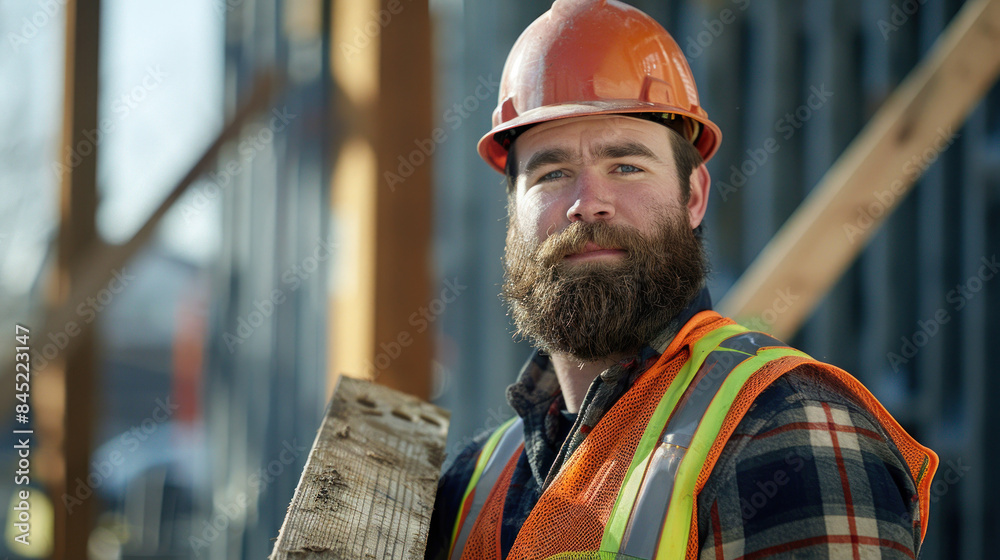 Confident male construction worker portrait., Professional Environment ...